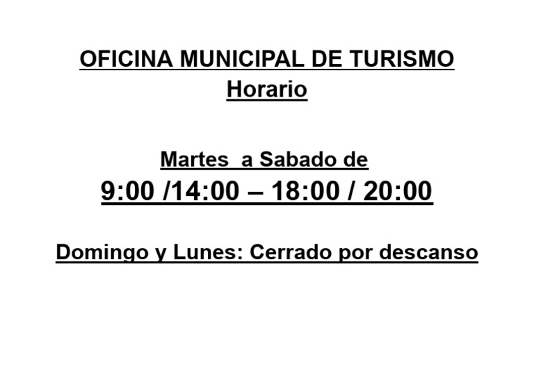 Horario | PDF