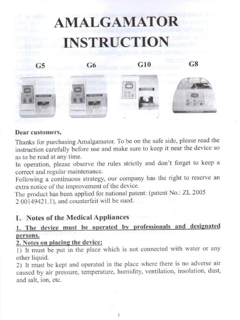 AMALGAMATOR G8 Amalgamador | PDF