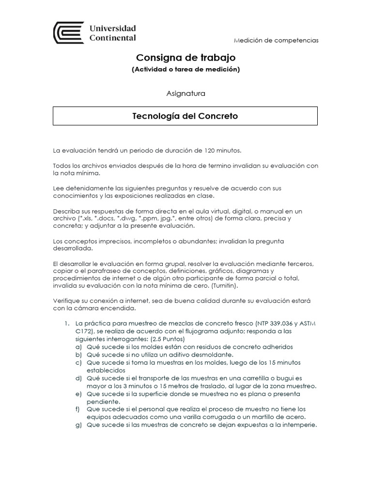 Examen Final | PDF | Hormigón | Materiales
