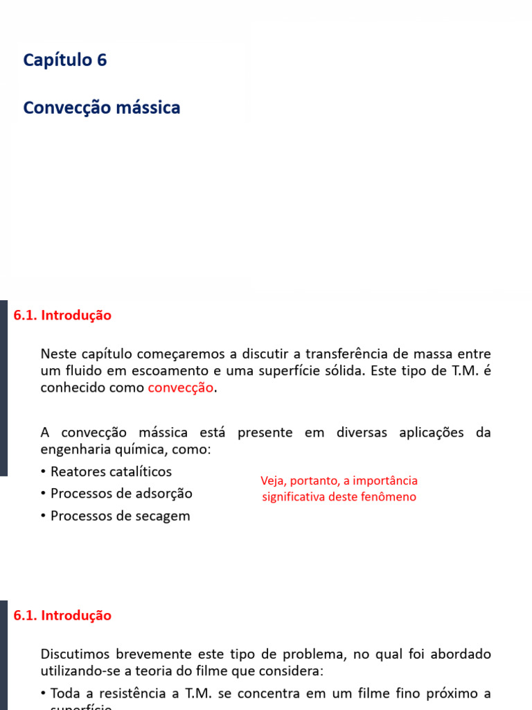 Convecção Mássica e Camada Limite | PDF | Camada limite | Mecânica dos ...