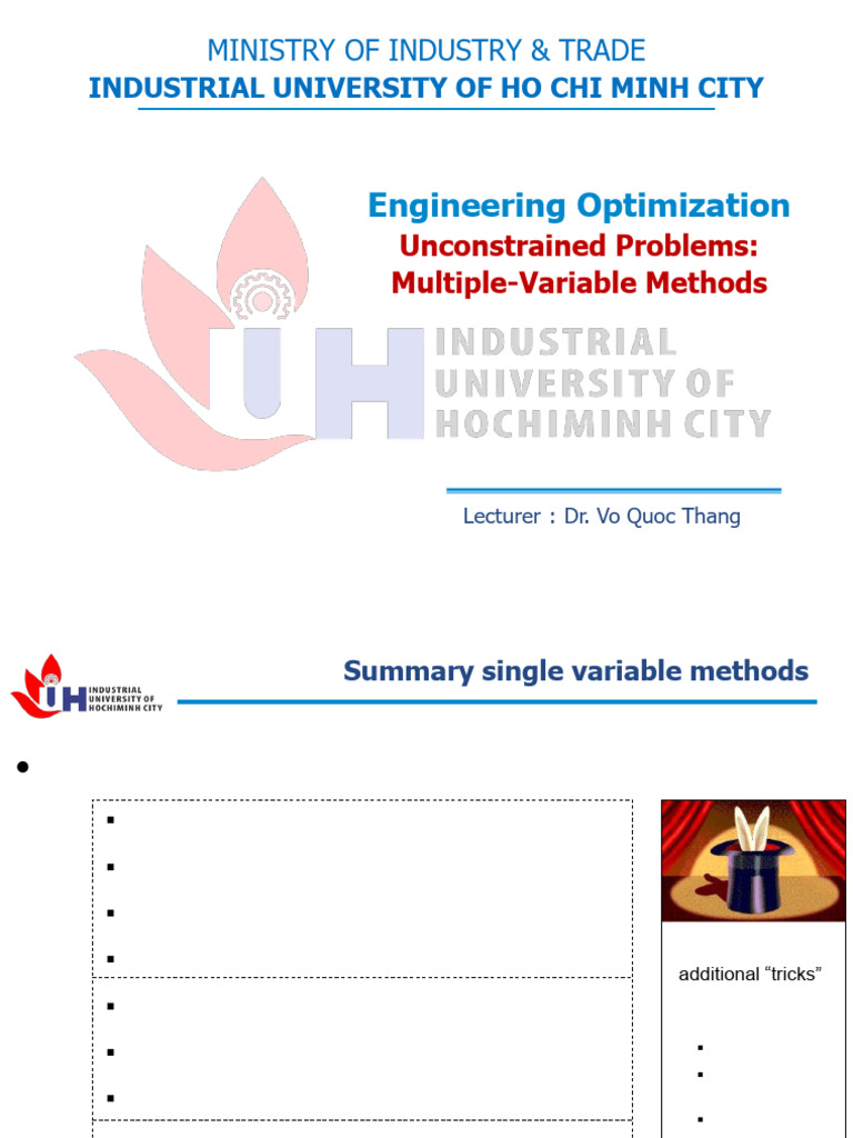 EO - Chapter 6 - Multiple Variable Methods - 1st Part | PDF | Mathematical Optimization | Algorithms
