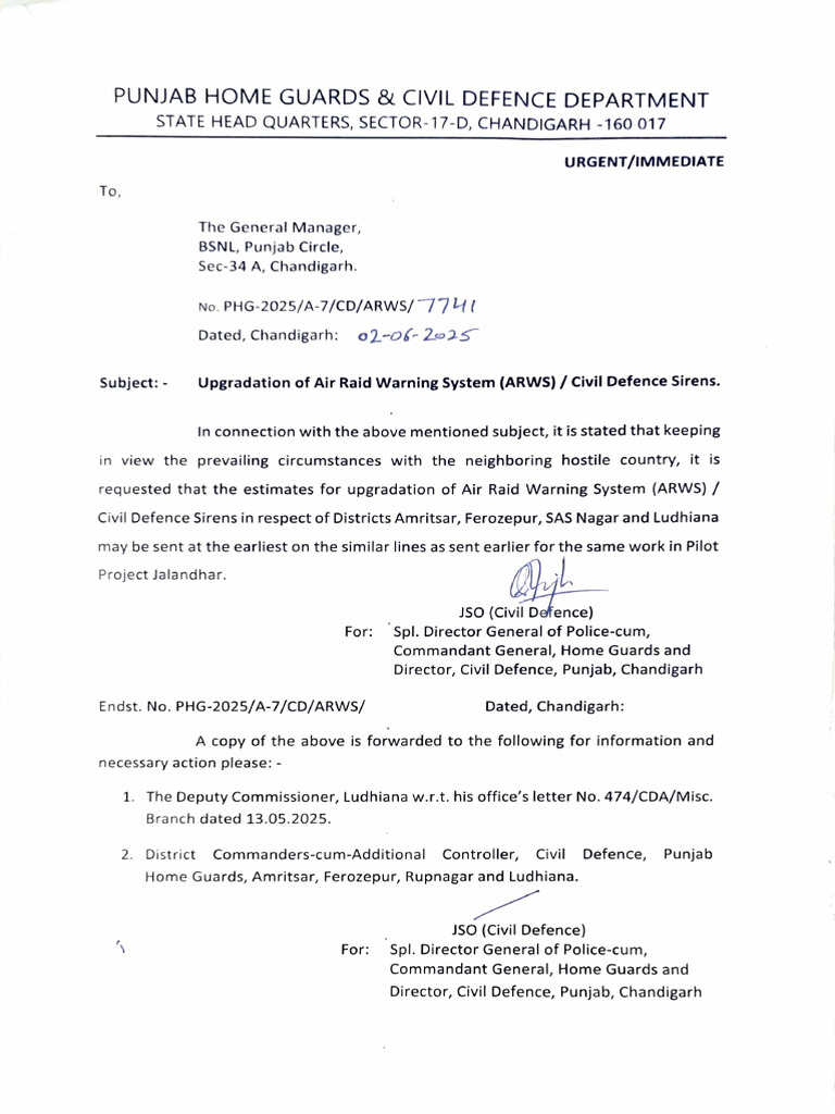 Upgradation of Air Raid Warning System | PDF