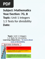 Divisibility Rules 1 10 Chart 1a | PDF | Arithmetic | Mathematics