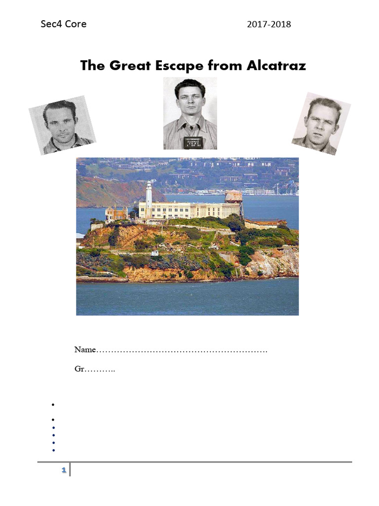 Greatescapefromalcatraz Studentbooklet | PDF | Part Of Speech
