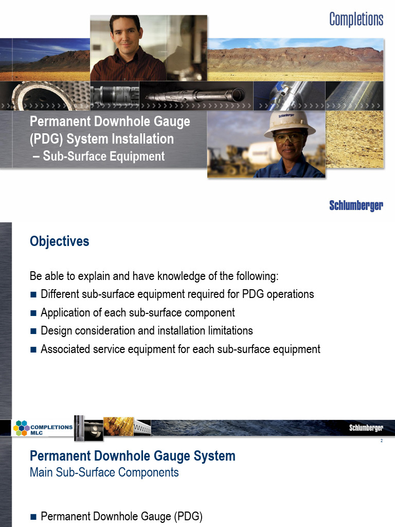 SLB Basic Sub Surface Equipment For PDG Installation | PDF | Pipe ...