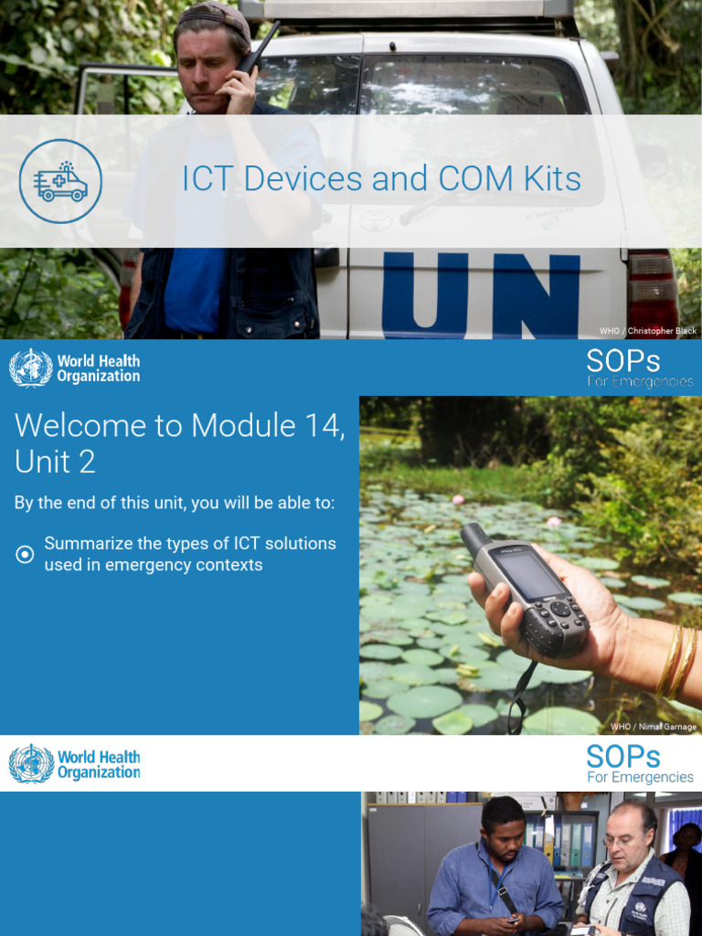 ICT Solutions for Emergency Response | PDF | Very Small Aperture ...