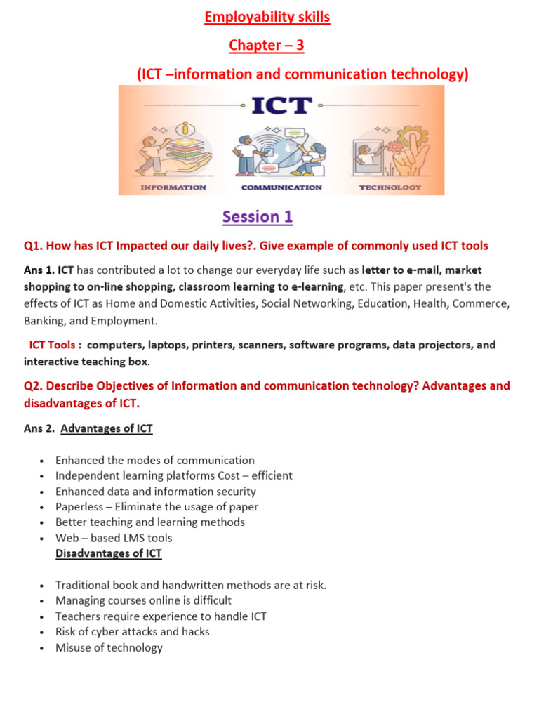 ICT Chapter 3: Key Concepts and Tools | PDF | World Wide Web | Internet ...