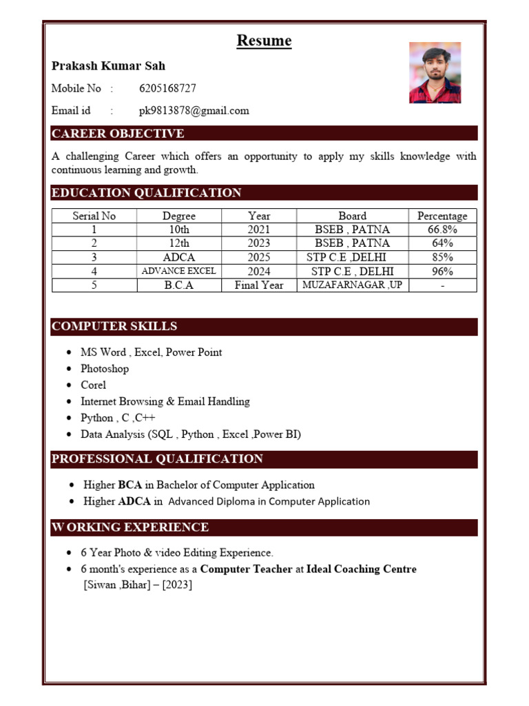 Prakash PDF Resume-1 | PDF