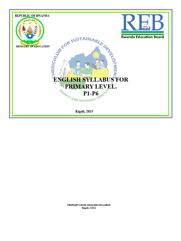 ENGLISH Primary Syllabus | PDF | Educational Assessment | Learning