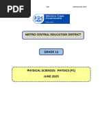 Grade 11 Physical Sciences P2 Nov 2025 | PDF | Gases | Chemical Bond