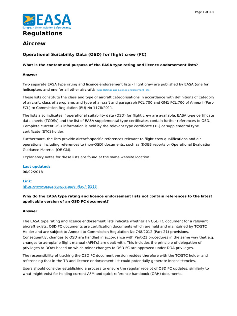 EASA - Regulations | PDF | Flight Instructor | Instrument Flight Rules