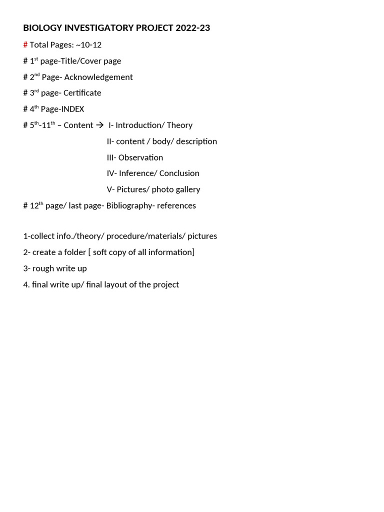 Biology Investigatory Project 2022-23 | PDF