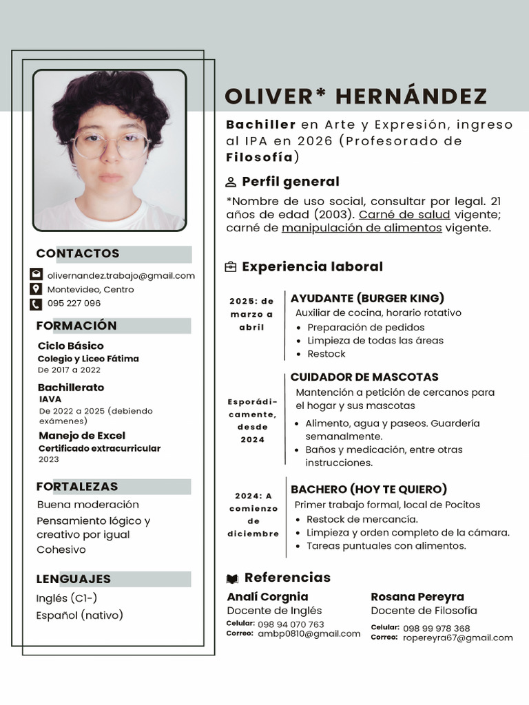Oliver Hernández CV | PDF
