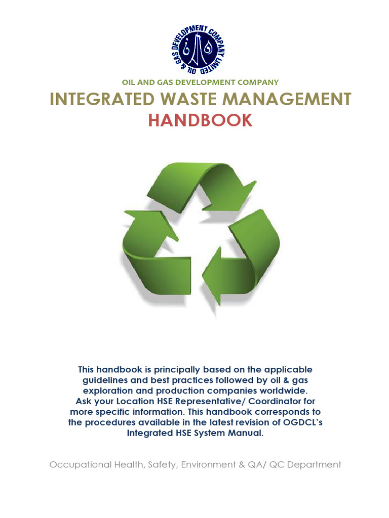 OGDCL Integrated Waste Management Handbook | PDF | Waste Management | Waste