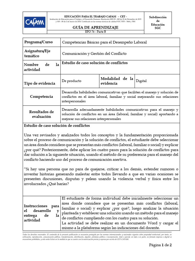 EFO 76-Parte B Producto Modulo 3 | PDF | Cognición | Aprendizaje