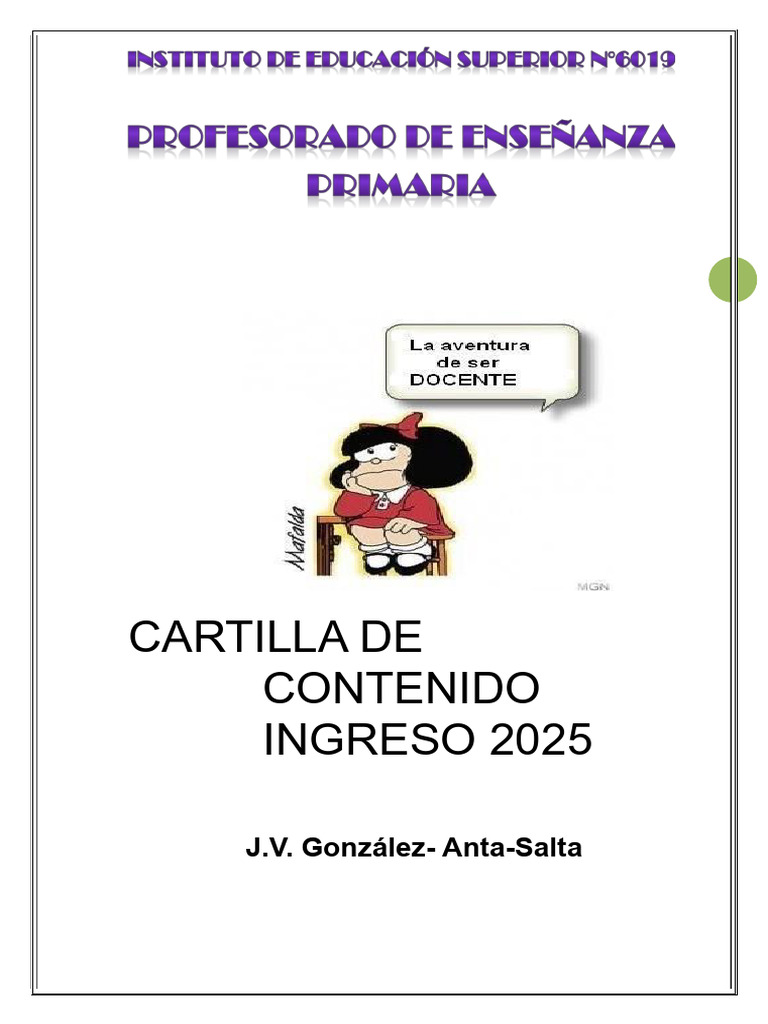 Pep Cartilla Ingreso 2025-1 | PDF | Sustantivo | Numero Gramatical