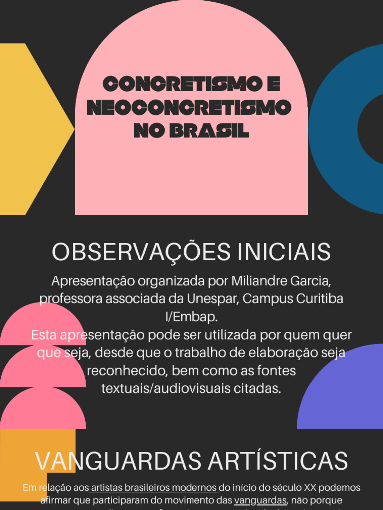 Concretismo e Neoconcretismo no Brasil | PDF | Arte abstrata | Brasil