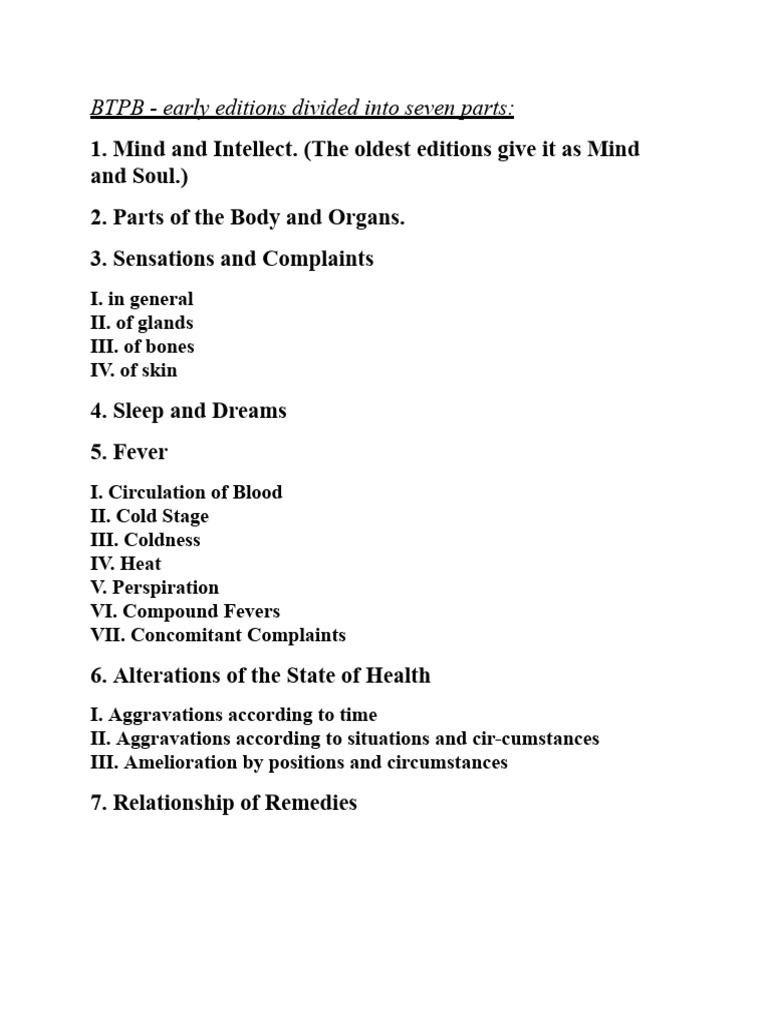 BTPB - Early Editions Divided Into Seven Parts | PDF