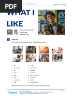 Like/Don't Like Activities Worksheet | PDF | Question | Grammar