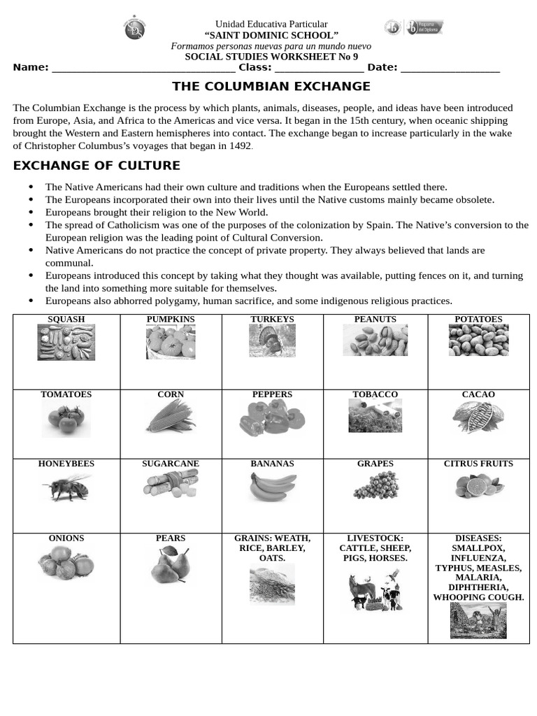 Understanding the Columbian Exchange | PDF | Agriculture