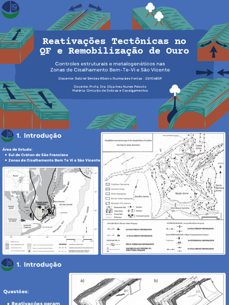 Controles Estruturais de Ouro no QF | PDF | Geologia