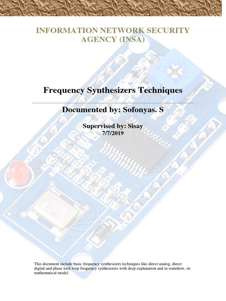 Frequency Synthesizer Techniques Overview | PDF | Electronic Oscillator ...