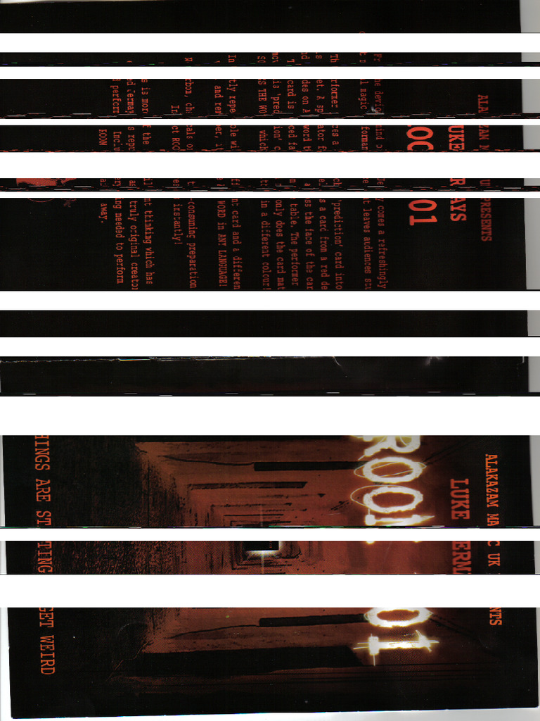 Luke Jermay - Room 101 | PDF