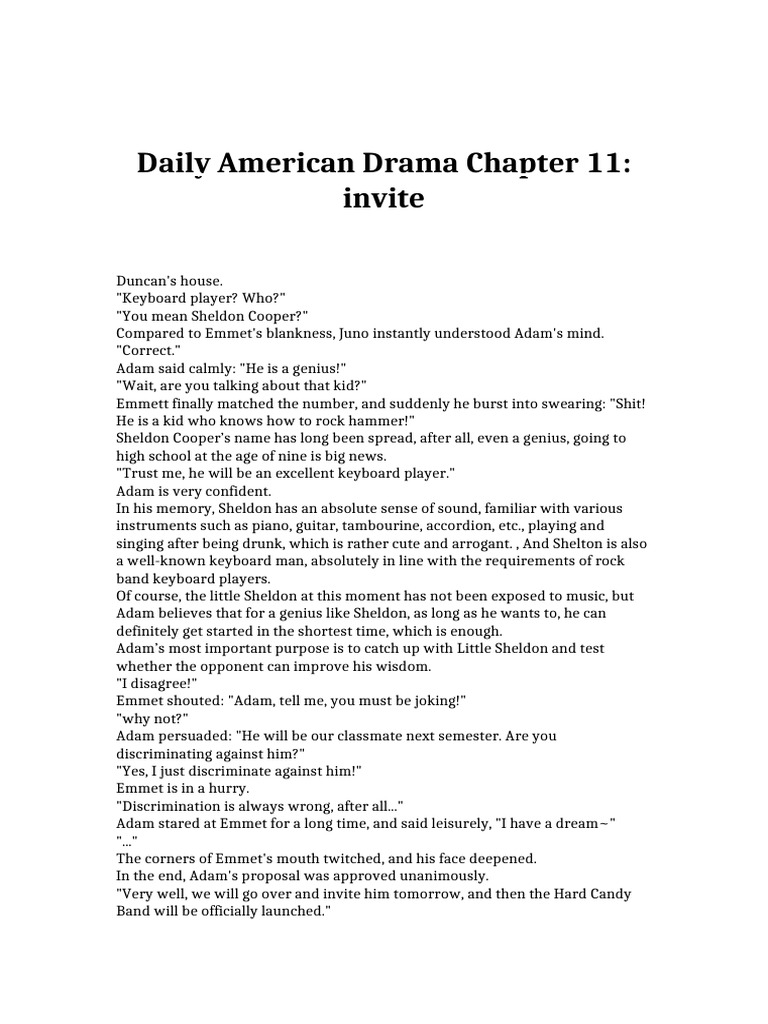 Daily American Drama 11-20 | PDF | Science | Teachers