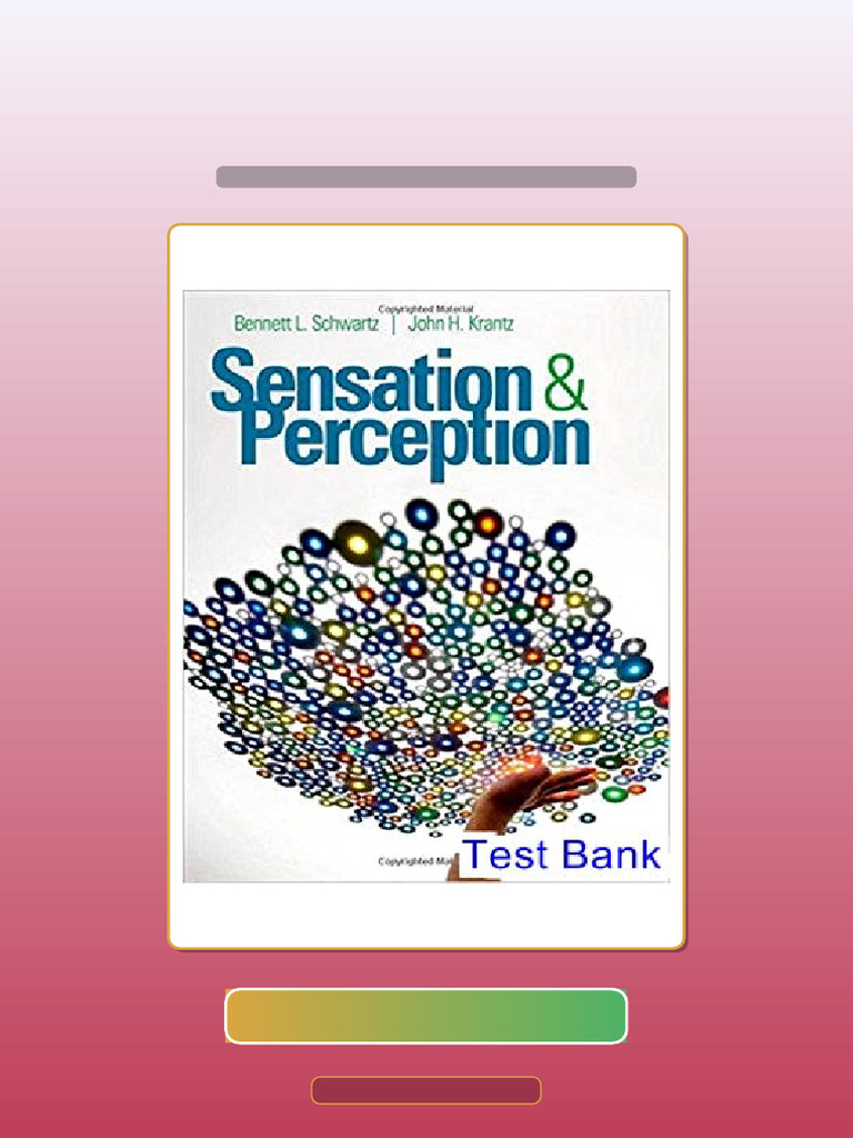 Sensation and Perception 1st Edition Schwartz Ebook and TestBank Bundle ...
