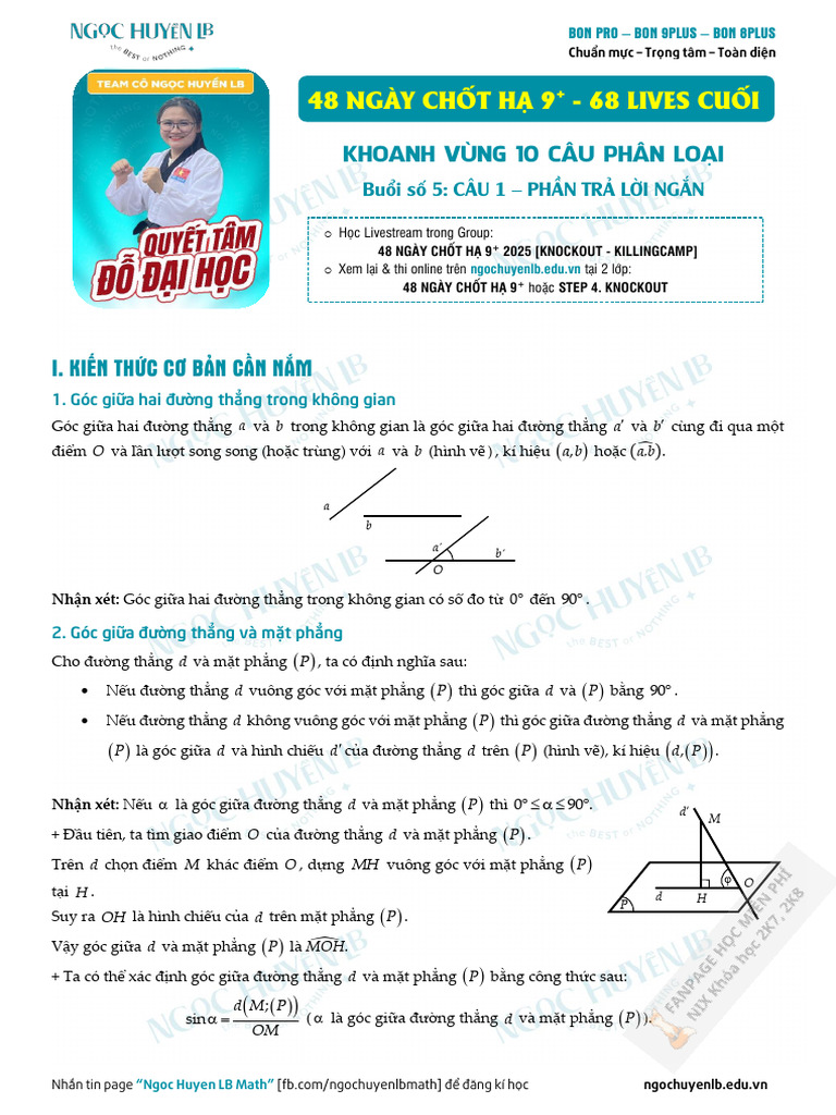 5 (Ngá C Huyá N LB) Khoanh Vã NG 10 Cã U Phã N Loáº¡i - Buá I 5. CÃ U 1 Tráº Lá I Ngáº N | PDF