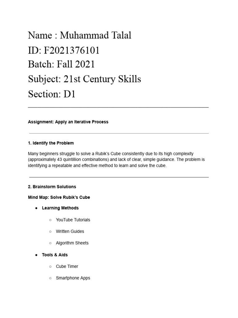 Apply and Iterative Process | PDF | Learning | Cognition