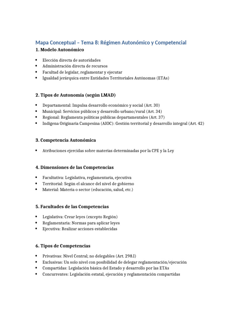 Mapa Conceptual Tema 8 | PDF