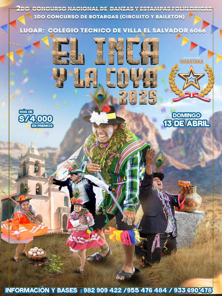 Bases Ii Concurso El Inca y Coya Warayana 2025 | PDF | Bailes | Folklore