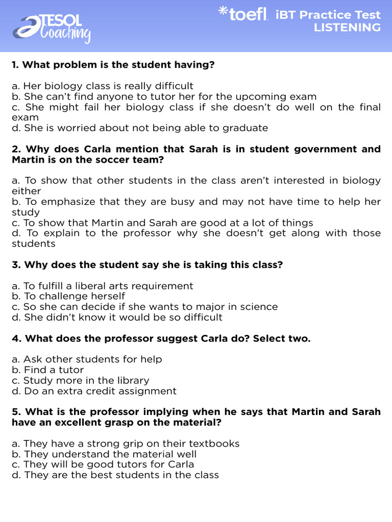 TOEFL IBT Practice Test | PDF | Meteorite | Meteoroid
