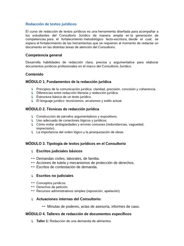 Redacción de Textos Jurídicos | PDF