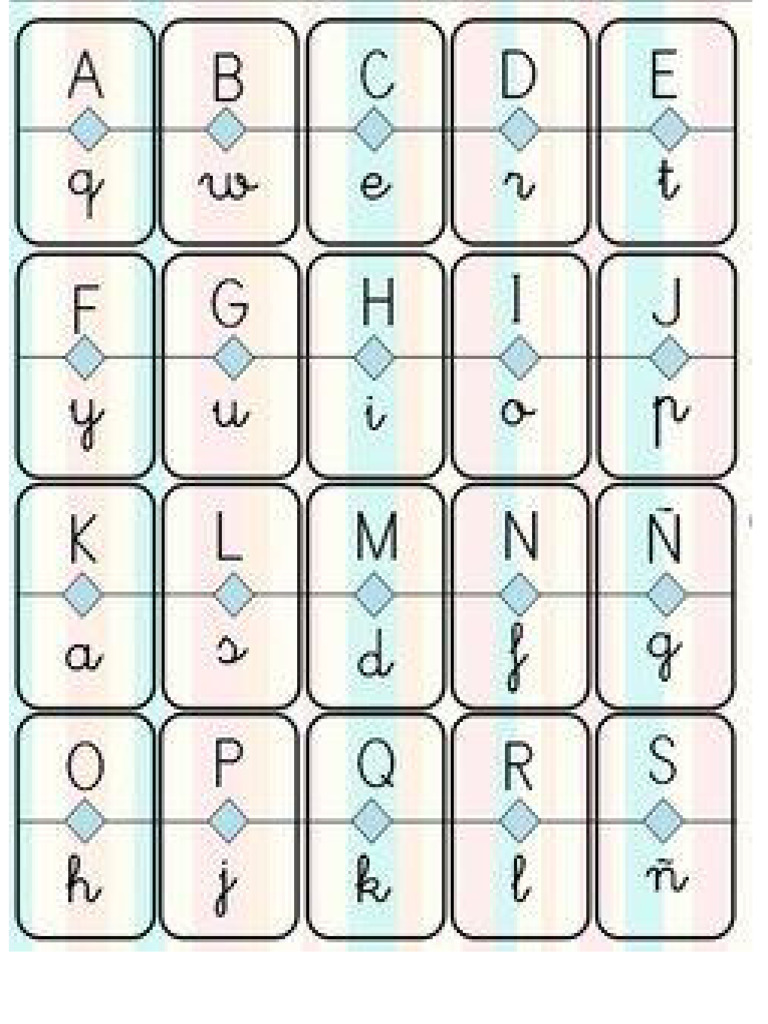 Abecedario Domino Mayusculas y Minusculas | PDF