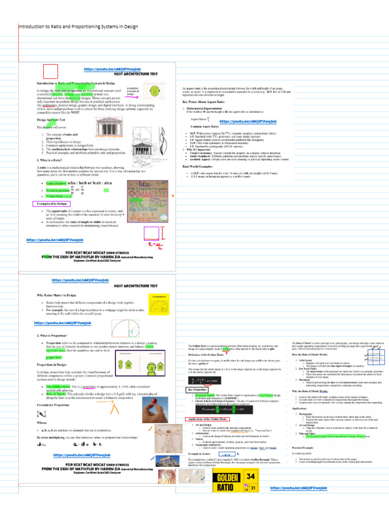 Introduction To Ratio and Proportioning Systems in Design | PDF
