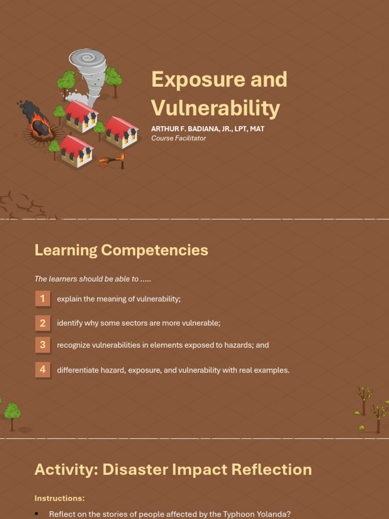 Understanding Exposure and Vulnerability | PDF | Hazards | Flood