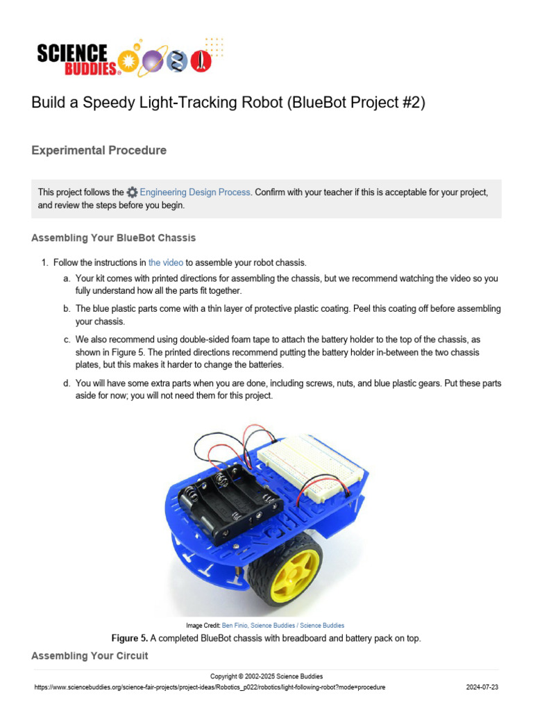 Light Following Robot | PDF | Voltage | Power Supply