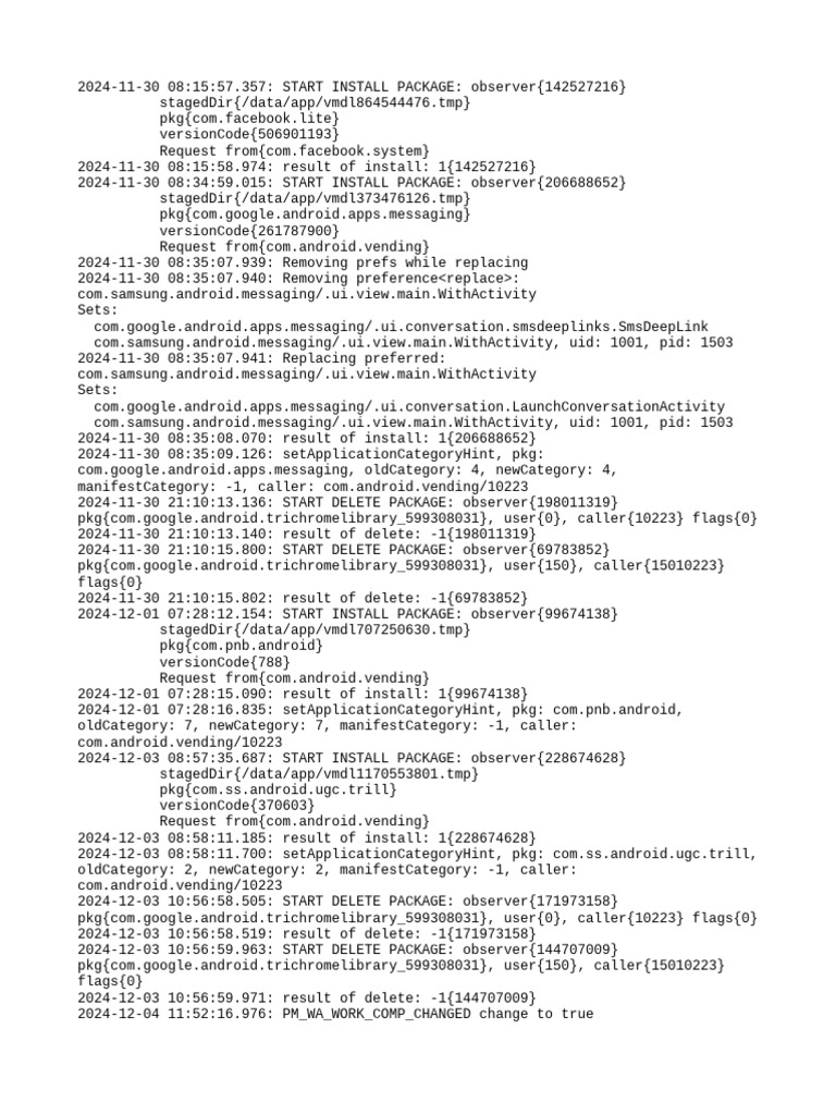 PM Debug Info | PDF | Android (Operating System) | Software