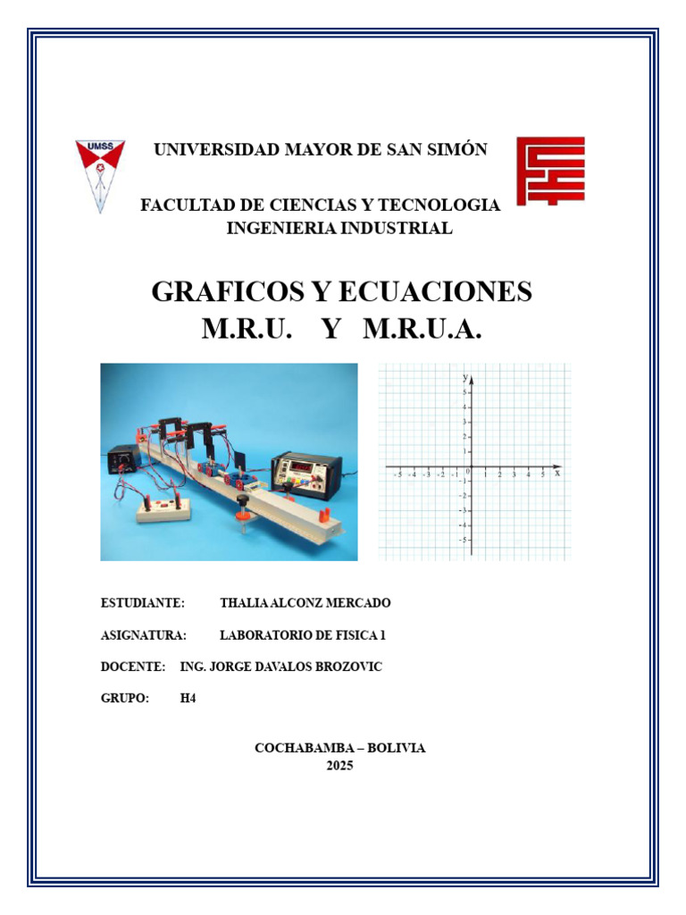 MRU y MRUV | PDF | Ecuaciones | Matemática Elemental