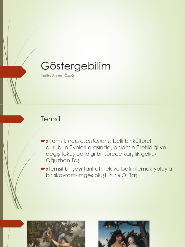 Sunum 3 Göstergebilim Giriş | PDF