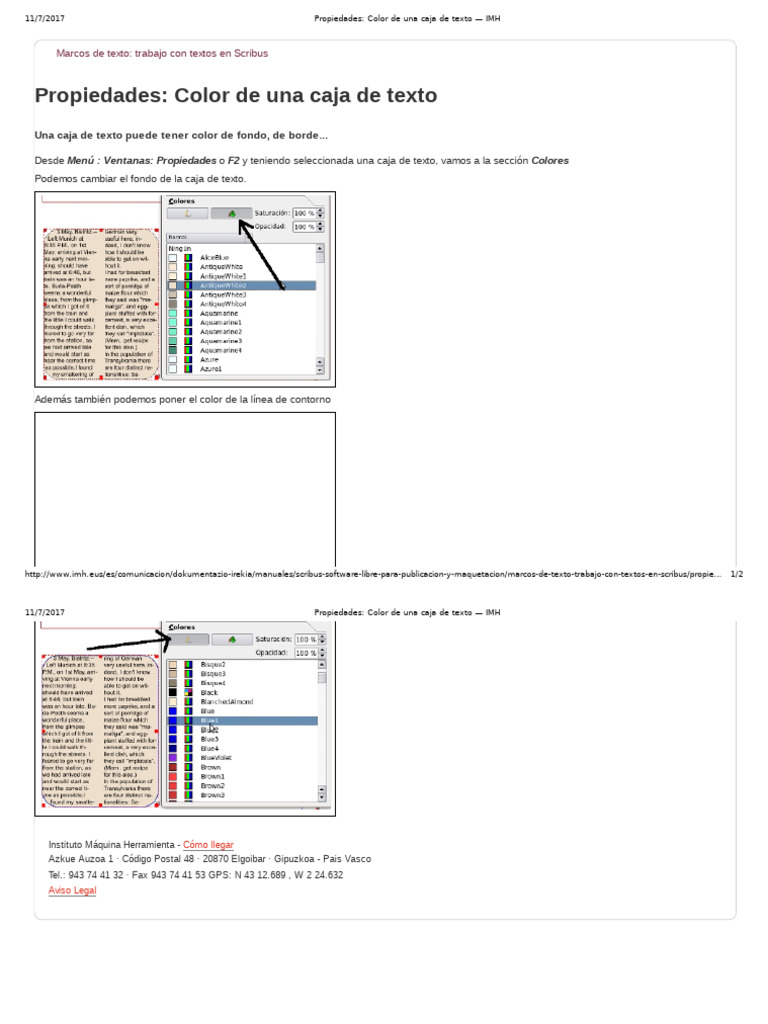 Color de Una Caja de Texto | PDF
