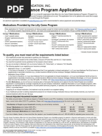 Lilly Cares FOUNDATION Patient Assistance Program Application | PDF ...