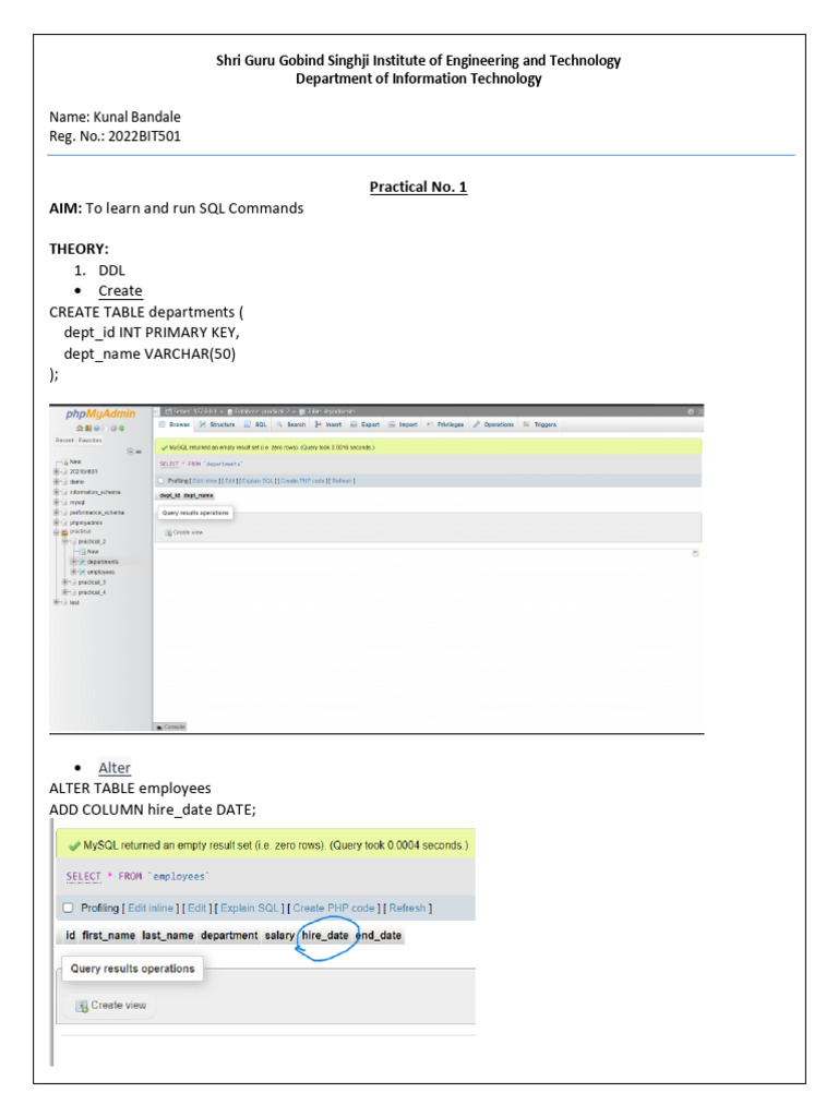 Practical No 1 | PDF