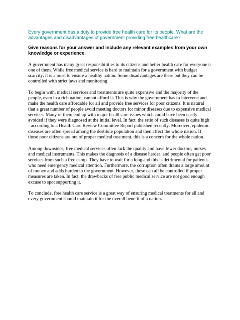 Contoh Task 2 Health | PDF