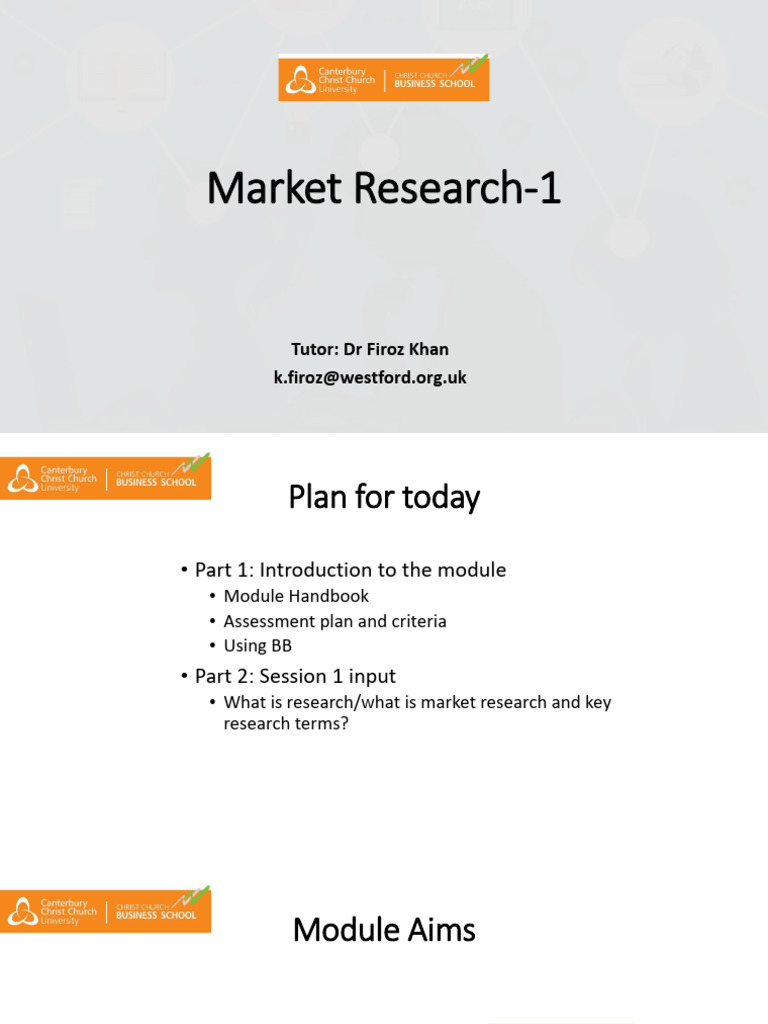 Market Research Session 1 | PDF | Methodology | Statistics