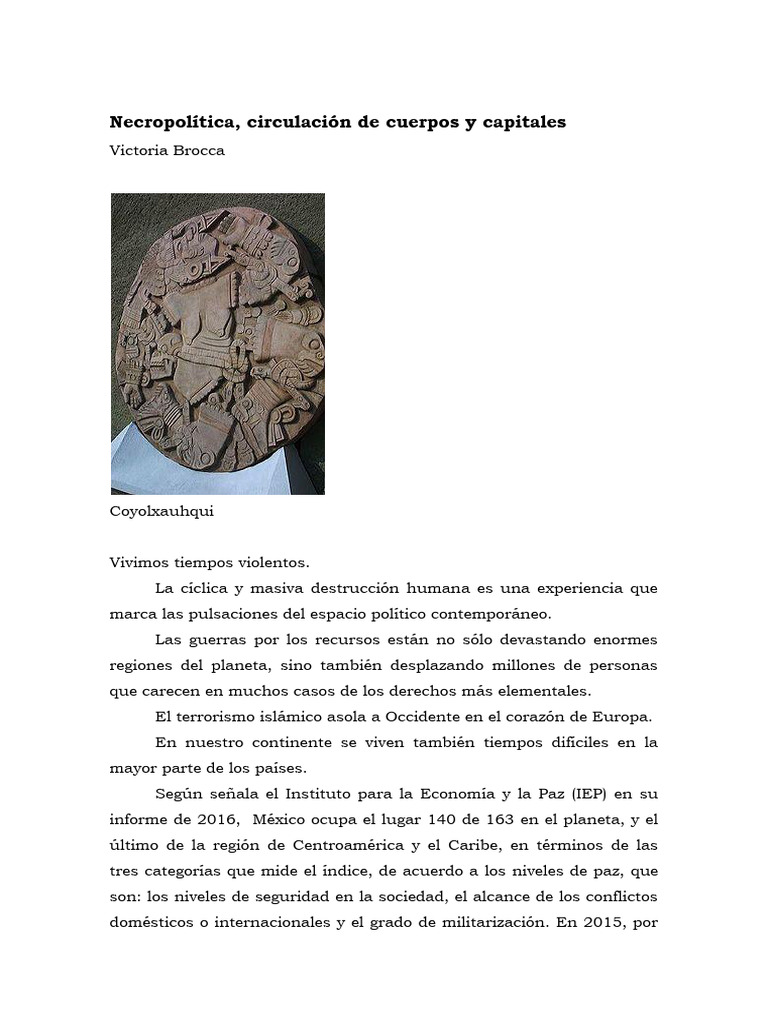 Necropolitica Cuerpos | PDF | Mujer | México