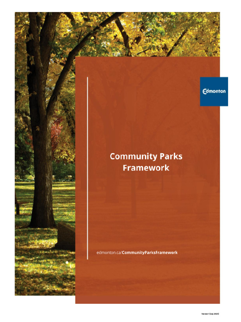 Community Parks Framework | PDF | Edmonton | Safety