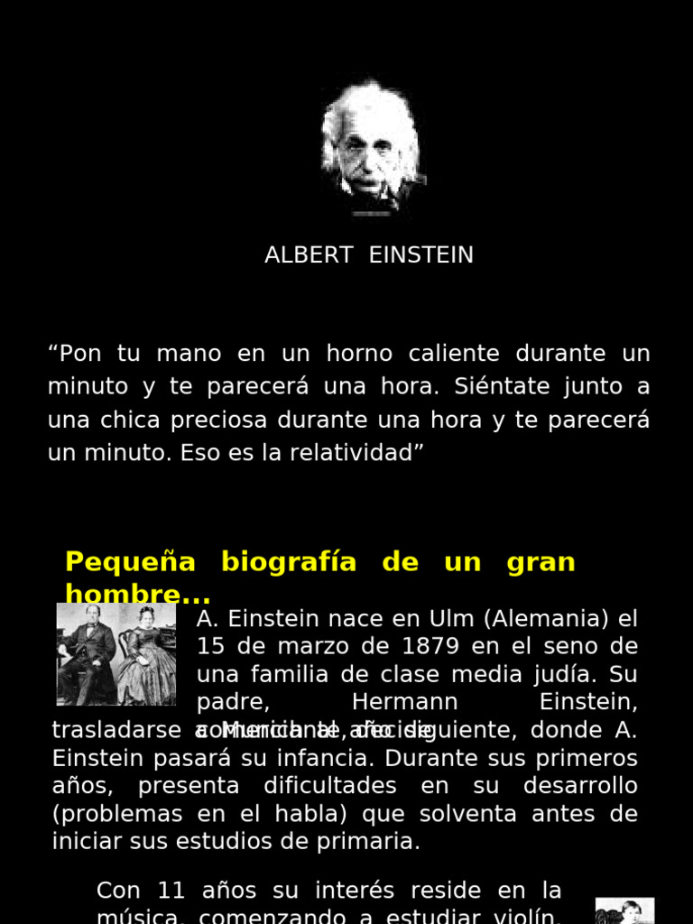 2 Einstein - Biografía | PDF | Albert Einstein | Relatividad especial